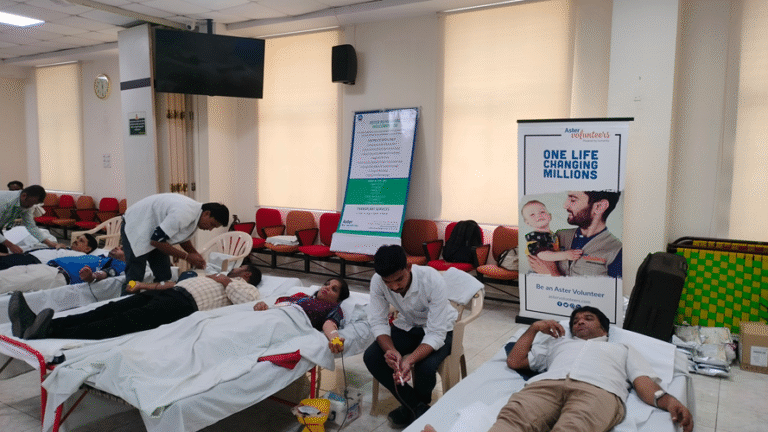 Aster RV Hospital Blood Donation Camp At SBI LHO Bangalore - Daylifenews
